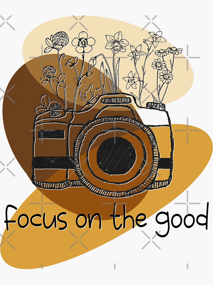 "Focus on the good Motivational boho design " Sticker for Sale by ...