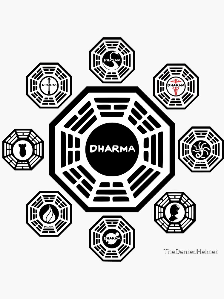 "Dharma Initiative" Sticker for Sale by TheDentedHelmet | Redbubble