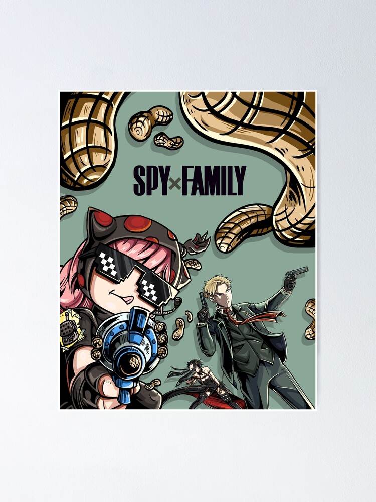 "Spy x Family Anya - Peanut Gun" Poster for Sale by Animics | Redbubble