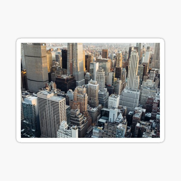 "High raised commercial buildings " Sticker for Sale by K367 | Redbubble