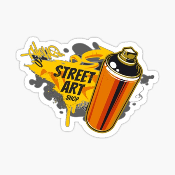 "Street art" Sticker for Sale by ARSINLOBIN | Redbubble