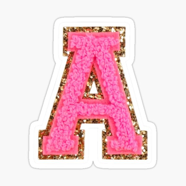 "Preppy Varsity Letter A " Sticker for Sale by DesignsByGQ | Redbubble