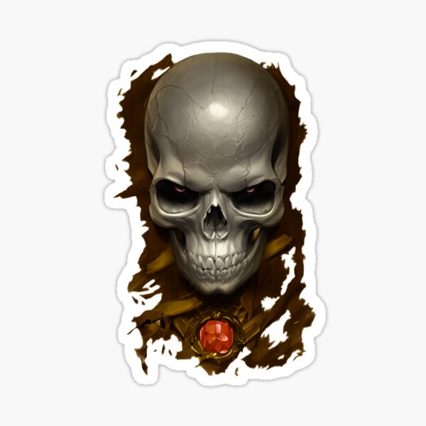 "skull map" Sticker for Sale by AgeeTattoos | Redbubble