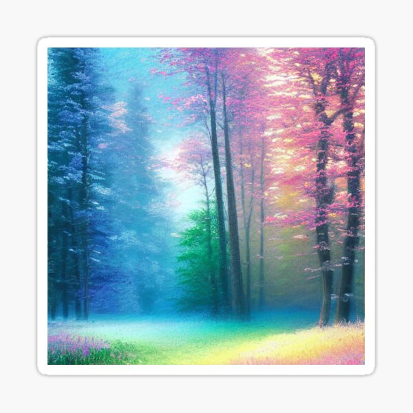 "Ethereal Landscape Colours Delight 10 " Sticker for Sale by OneiroArt ...