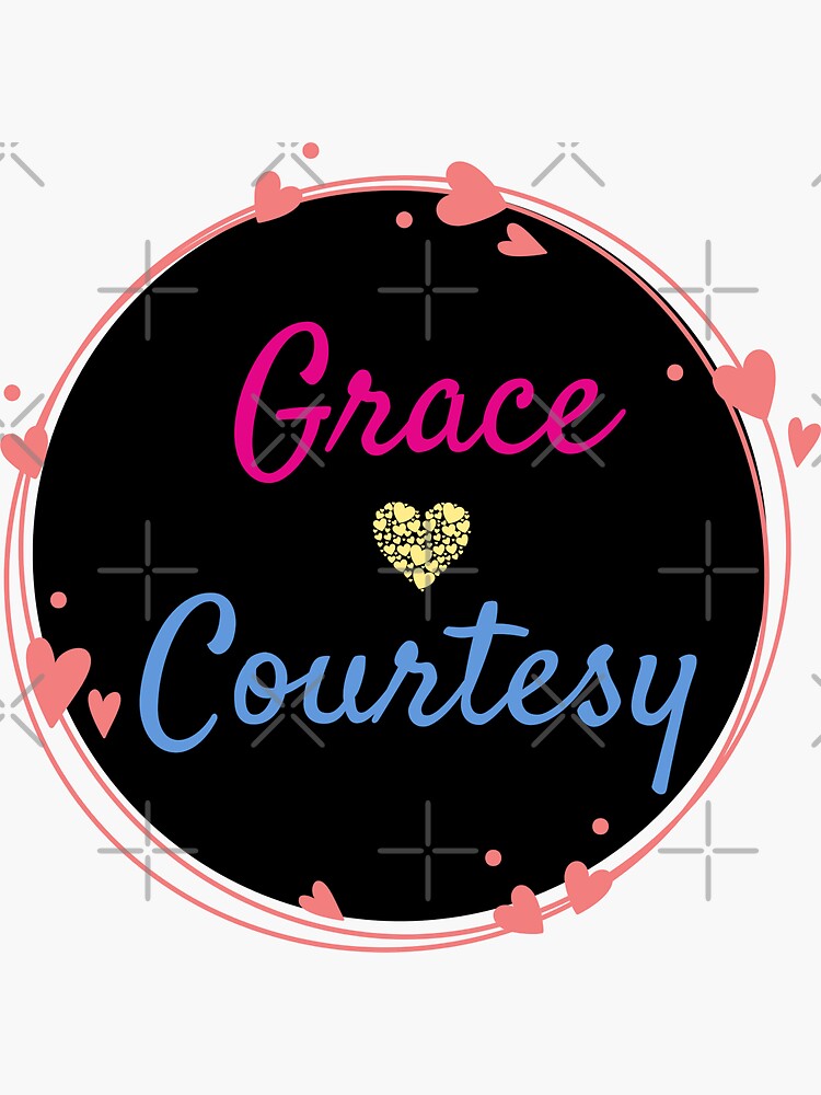 "Montessori grace and courtesy " Sticker for Sale by Montessoriworld ...