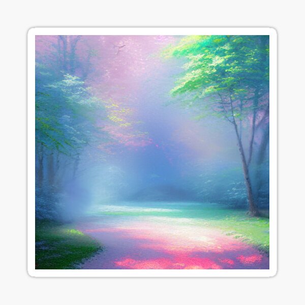 "Ethereal Landscape 14 " Sticker for Sale by OneiroArt | Redbubble