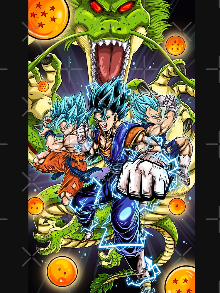 "Vegito SSB x Goku x Vegeta x Shenlong" T-shirt for Sale by Animics ...