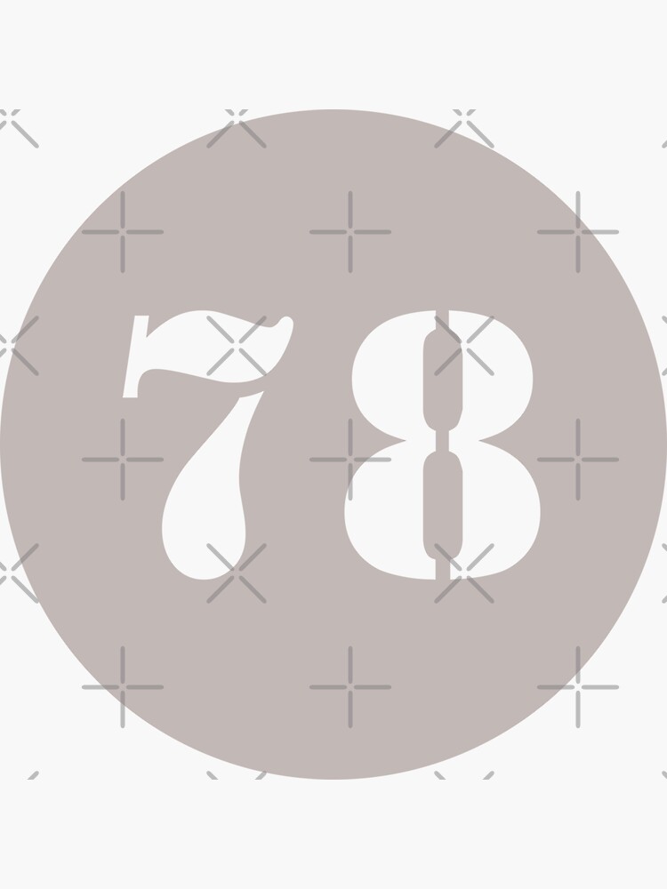 Pegatina «Número setenta y ocho (78) en Khakis Circle» de ...