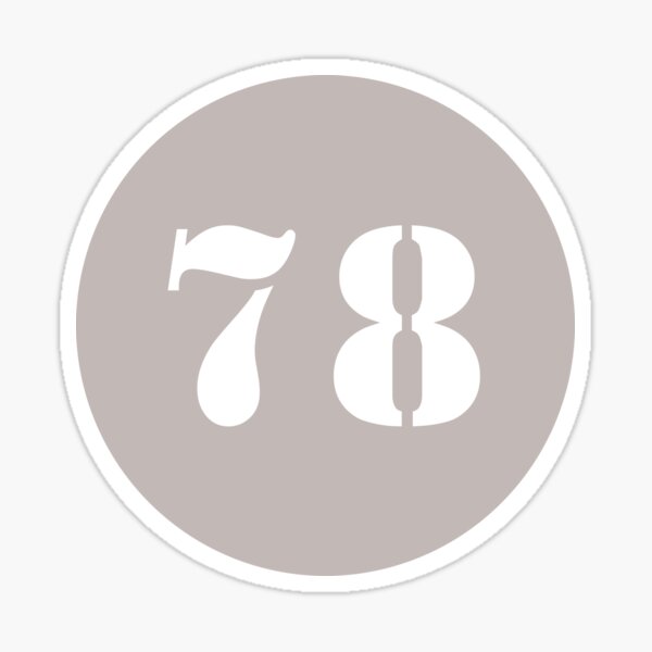 Pegatina «Número setenta y ocho (78) en Khakis Circle» de ...