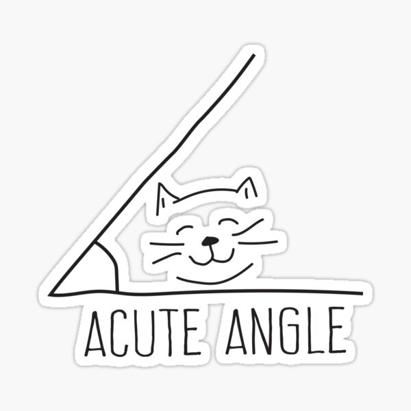 "Acute Angle" Sticker for Sale by careers | Redbubble