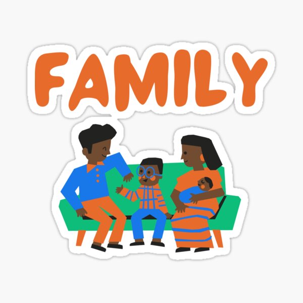 "Black Family Excellence" Sticker for Sale by MrsLafayette | Redbubble