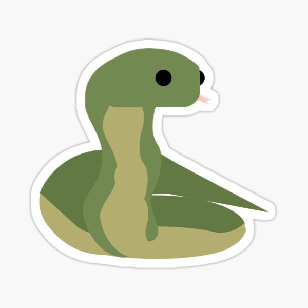 "Cute aesthetic green snake" Sticker for Sale by forevermore-ii | Redbubble