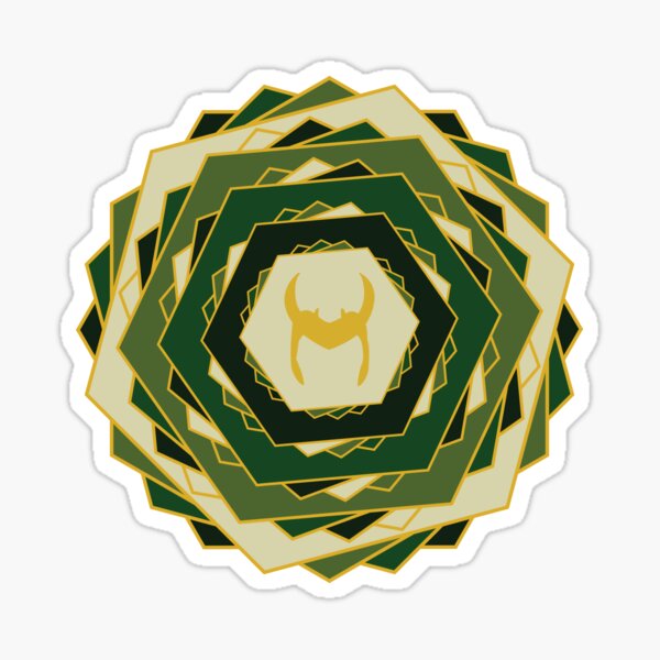 "Loki Color Scheme Spiral" Sticker for Sale by lobsterchopper | Redbubble