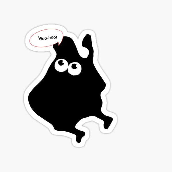 "Woo-hoo!" Sticker for Sale by aldersmith | Redbubble