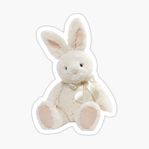 "bunny plush" Sticker for Sale by suzangg | Redbubble