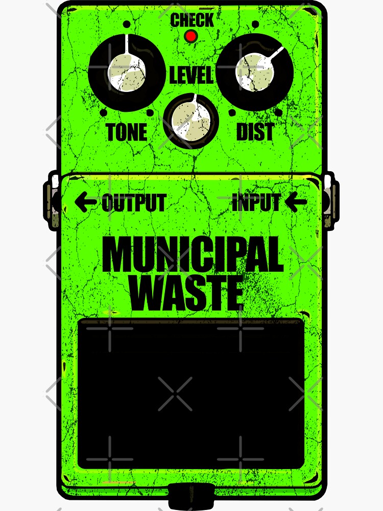 "Municipal Waste" Sticker for Sale by SuperDankStore | Redbubble