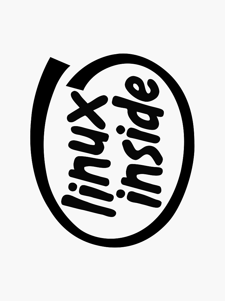 Pegatina «Linux Inside» de codesticker | Redbubble