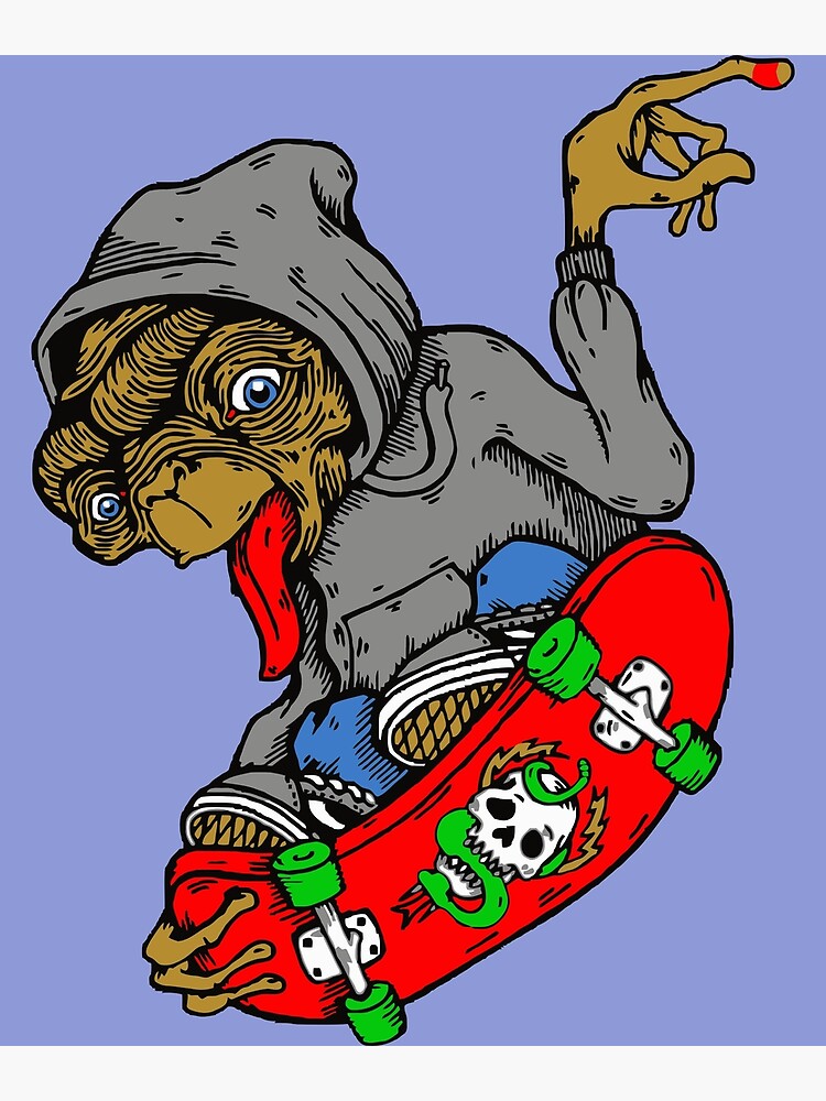 "Alien Boy Aesthetic Skateboarding " Poster for Sale by danisacookie ...