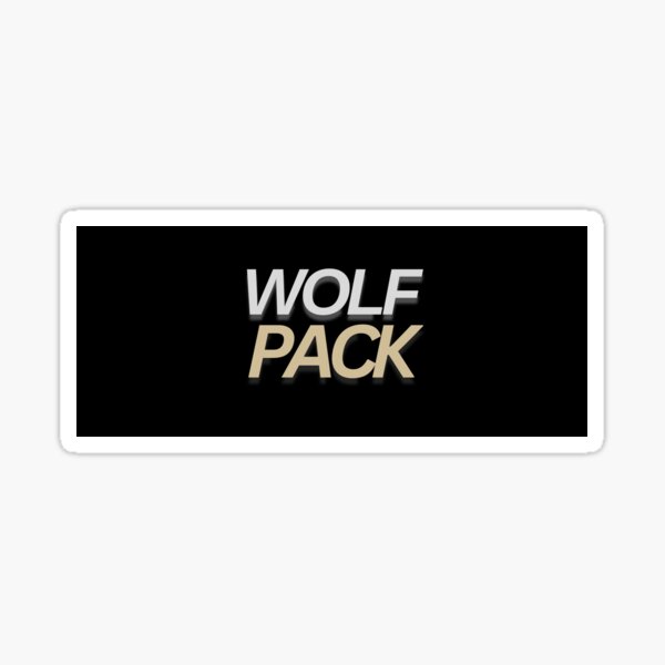 "Wolf Pack" Sticker for Sale by JfourfourW | Redbubble