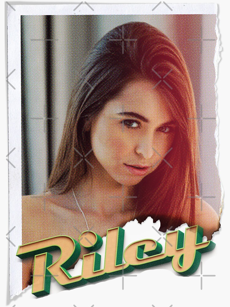 "riley reid" Sticker for Sale by Neonkerely | Redbubble