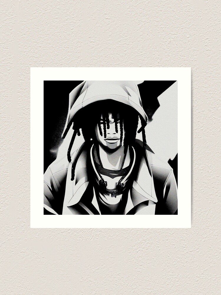 "Black City Punk, Cyber Punk Character, Gamer Boy, Ink Anime Style ...