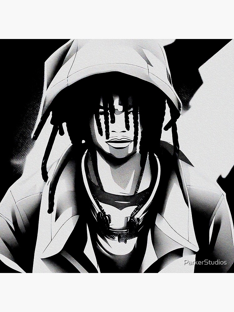 "Black City Punk, Cyber Punk Character, Gamer Boy, Ink Anime Style ...