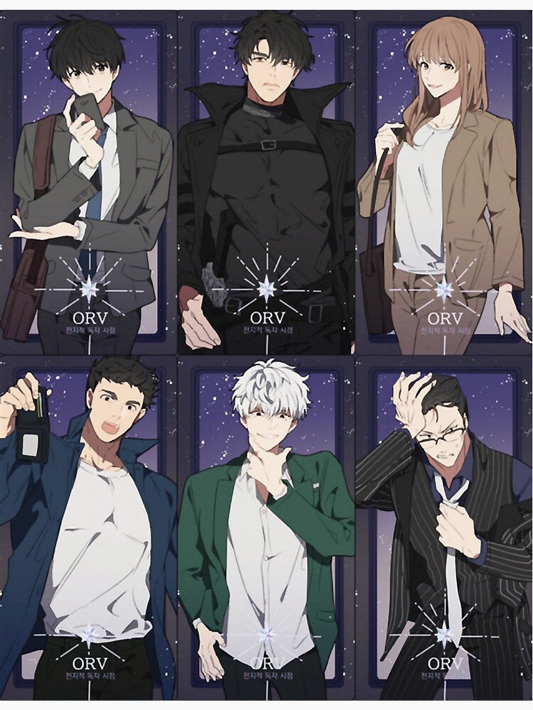 "omniscient readers viewpoint characters set" Sticker for Sale by ...