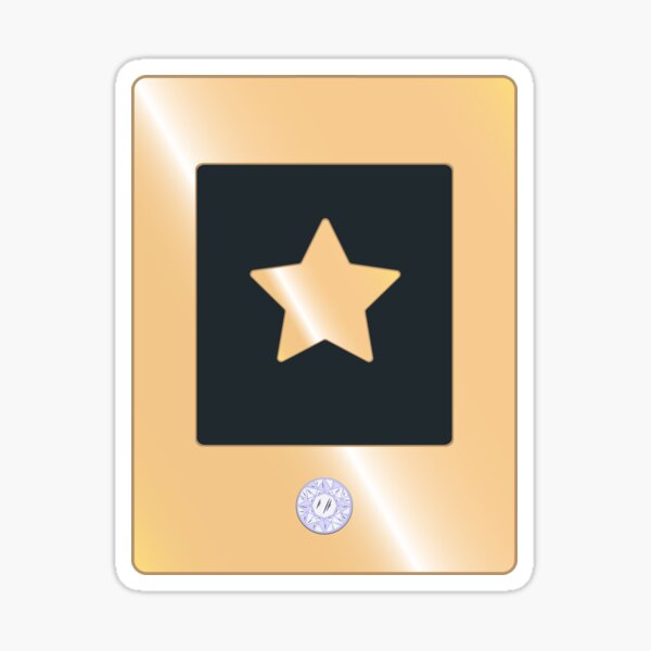 "Gold Star Pin Sticker" Sticker for Sale by ZenEverAI | Redbubble