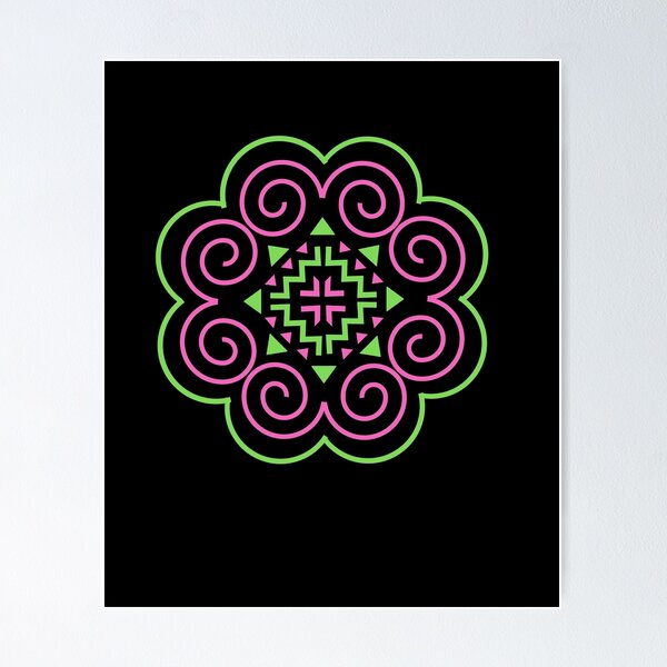 "Hmong Inspired Design" Poster for Sale by NK-Haven | Redbubble