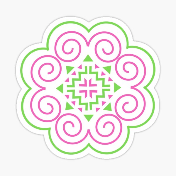 "Hmong Inspired Design" Sticker for Sale by NK-Haven | Redbubble