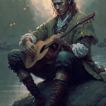 "Dungeons and Dragons Human Bard Character" Sticker for Sale by Ozy Art ...