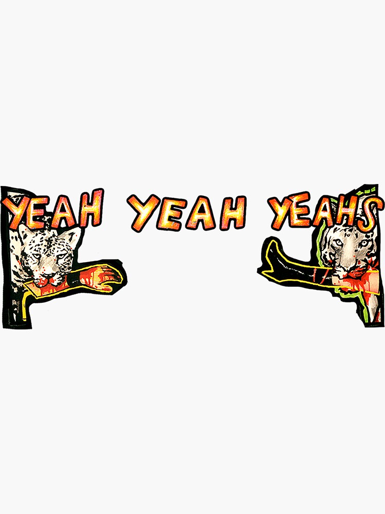 "Yeah Yeah Yeahs Logo" Sticker for Sale by whilhedal | Redbubble