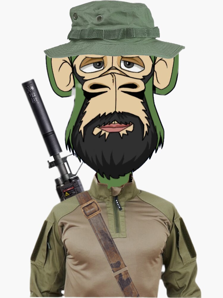 "Tactical monkey " Sticker for Sale by TacMonkey | Redbubble
