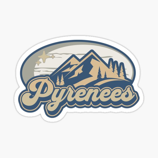 "Pyrenees France Vintage" Sticker for Sale by alvarsprints | Redbubble