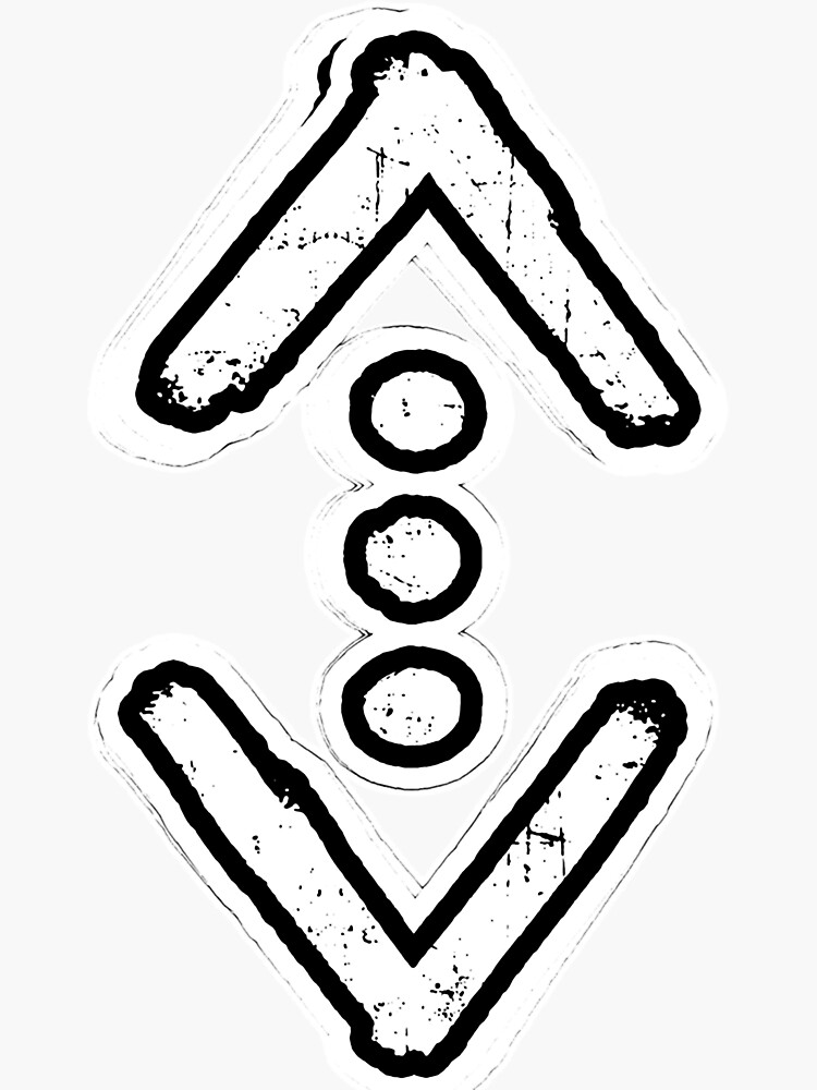 "The Pit Cukur Symbol Tattoo, CUKUR " Sticker for Sale by ...