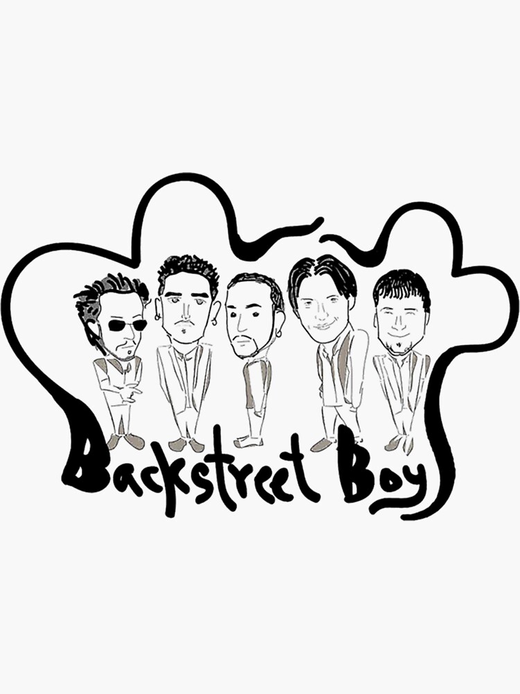 "Backstreet Boys Illustration Vocal group American" Sticker for Sale by ...