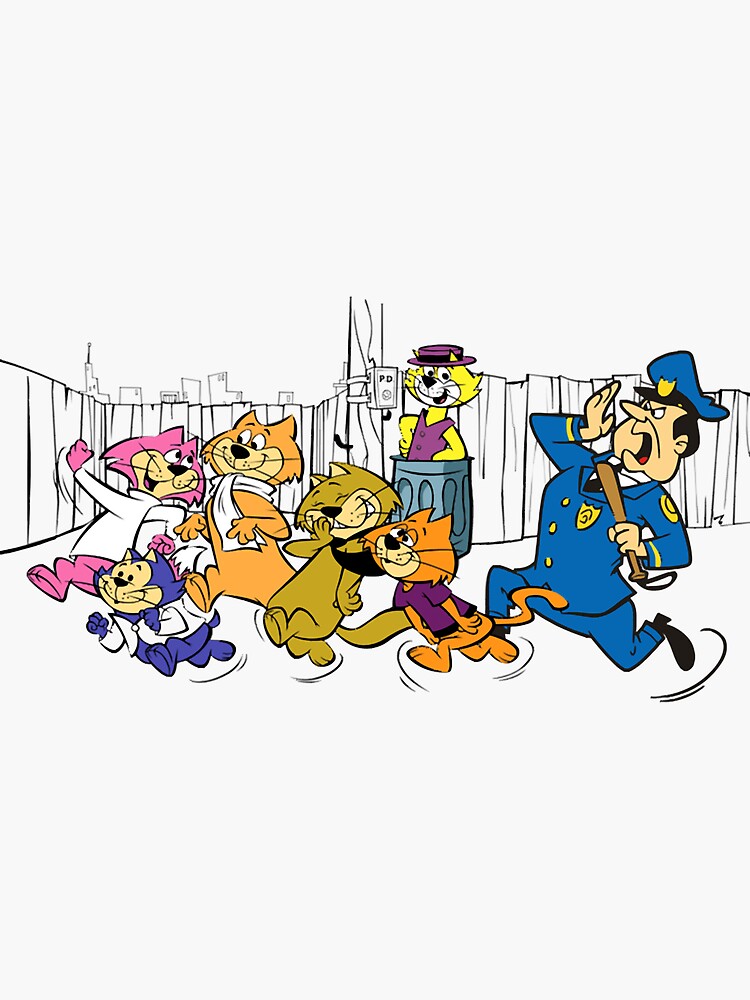 "Top Cat Cartoon" Sticker for Sale by SchuppeStore | Redbubble
