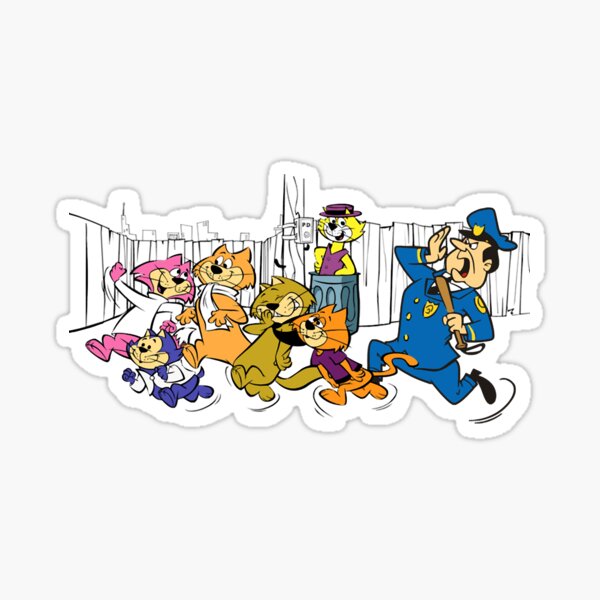 "Top Cat Cartoon" Sticker for Sale by SchuppeStore | Redbubble