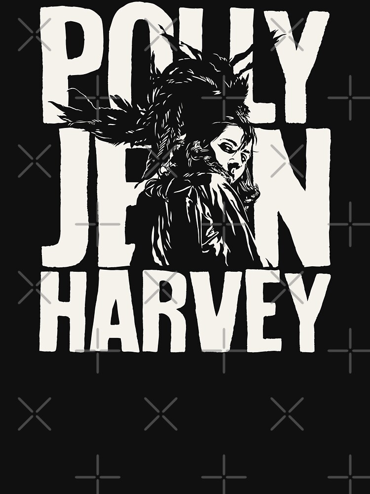 "Polly Jean Harvey white" T-shirt for Sale by LapinMagnetik | Redbubble ...
