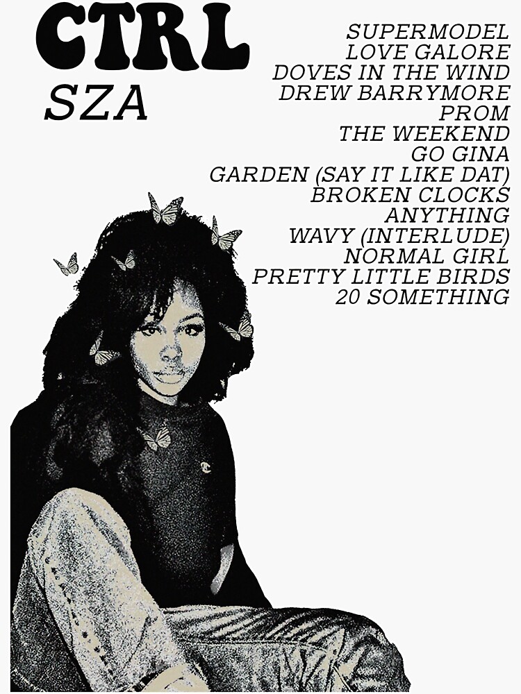 "S Z A Ctrl Album " Sticker for Sale by JaimeCoons | Redbubble