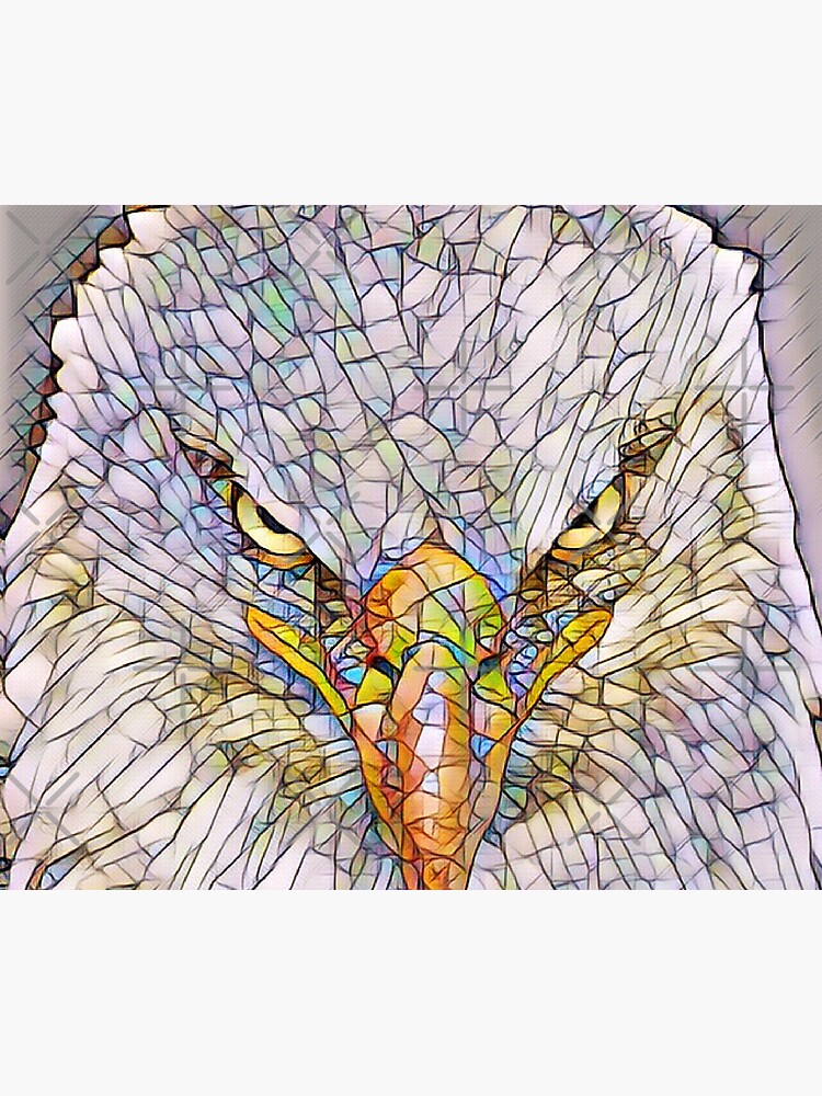 "Editable design of a mosaic eagle" Poster by monstudion | Redbubble