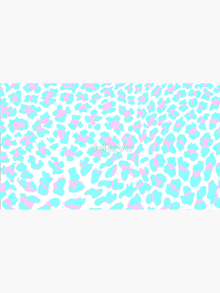 "Printed image of Leopard Spots - pink and azure" Sticker for Sale by ...