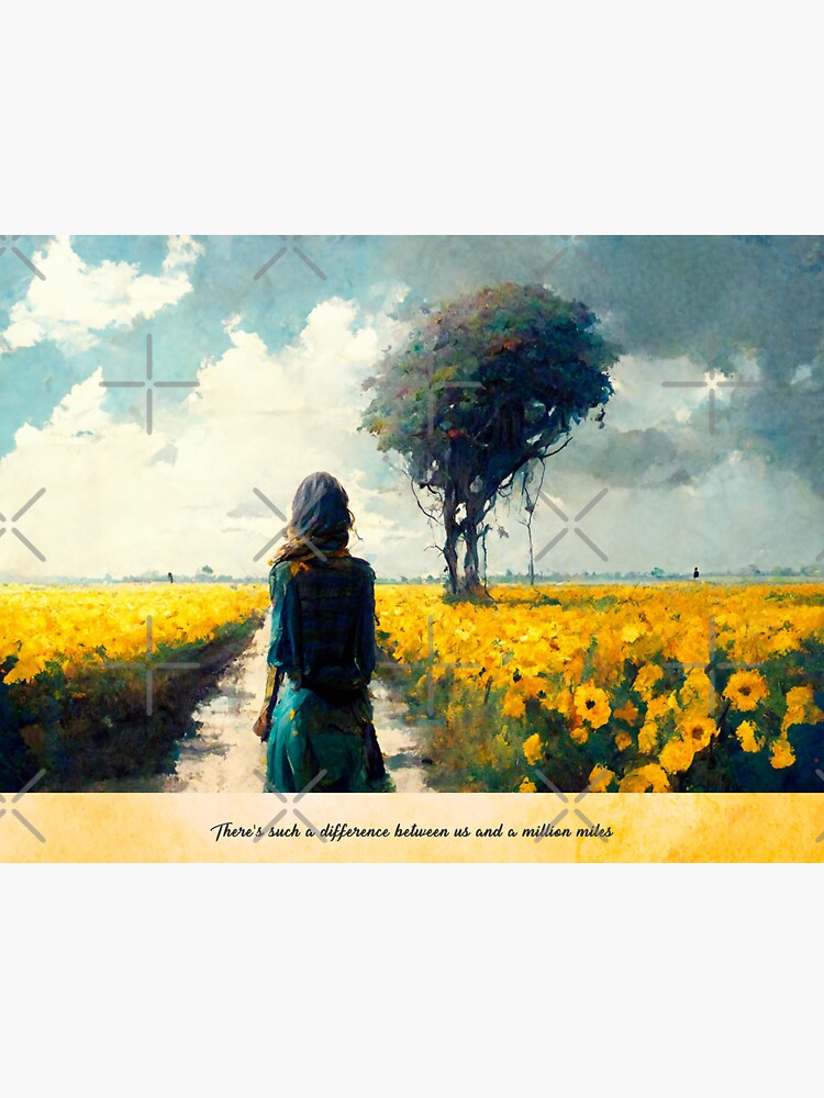 "A million miles" Sticker for Sale by turquoisethings | Redbubble