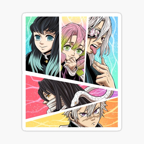 "The Hashira Artwork" Sticker for Sale by namanyapod | Redbubble