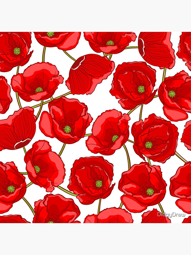 "Poppy Love for your Home, Furniture, T-Shirts and Clothes" Sticker for ...