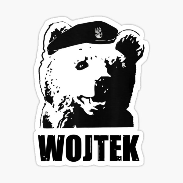 " Wojtek the Bear Corporal Wojtek - The Polish Military Bear" Sticker ...