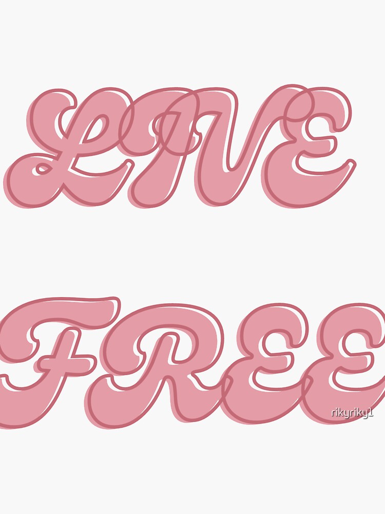 "LIVE FREE FREEDOM IS SOVEREIGN" Sticker for Sale by rikyriky1 | Redbubble