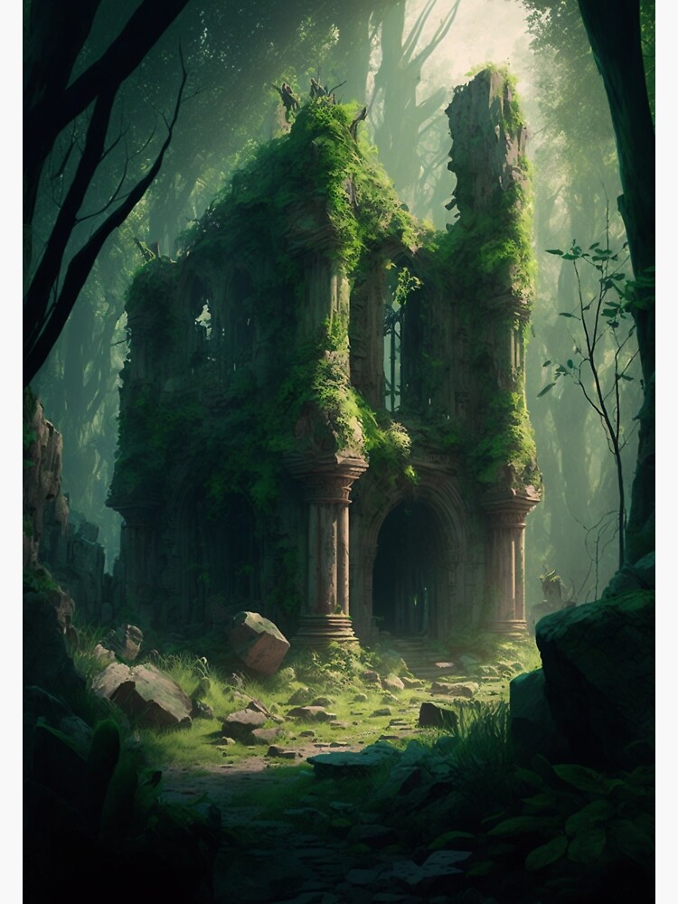 "Dungeons and Dragons Forest Dungeon Ruins" Sticker for Sale by ...