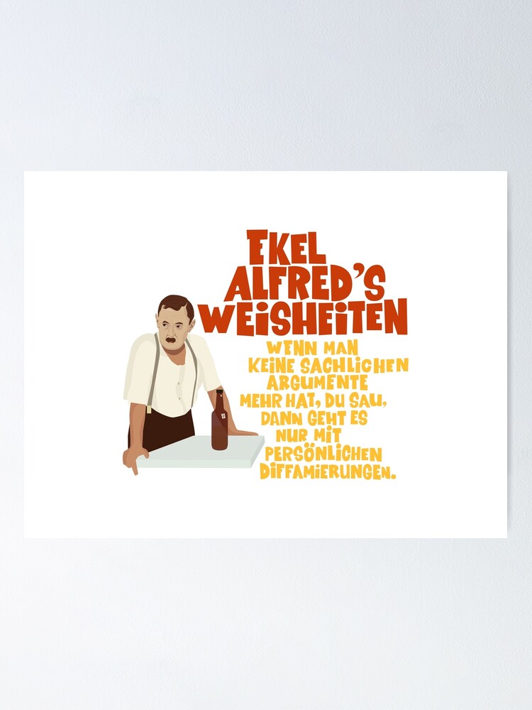 "Alfred Tetzlaff - Disgust Alfred - One heart and one soul" Poster for ...