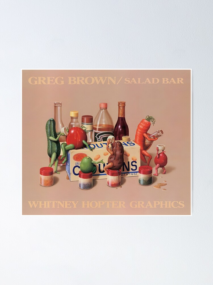 "Greg Brown - Salad Bar" Poster for Sale by Onodera | Redbubble